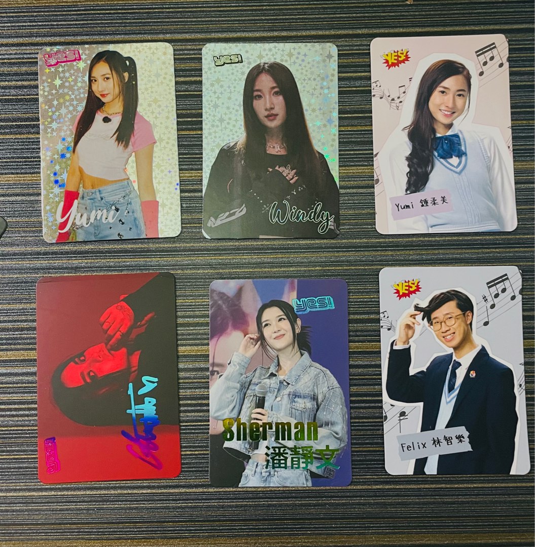 Yescard ( Chantel, Yumi, Windy, Sherman, Felix), 興趣及遊戲, 收藏品及紀念品, 韓流 - Carousell