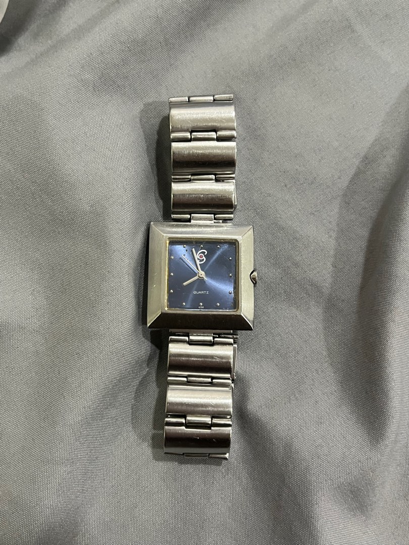 Yves Camani Blue Dial Square Watch, Women's Fashion, Watches ...