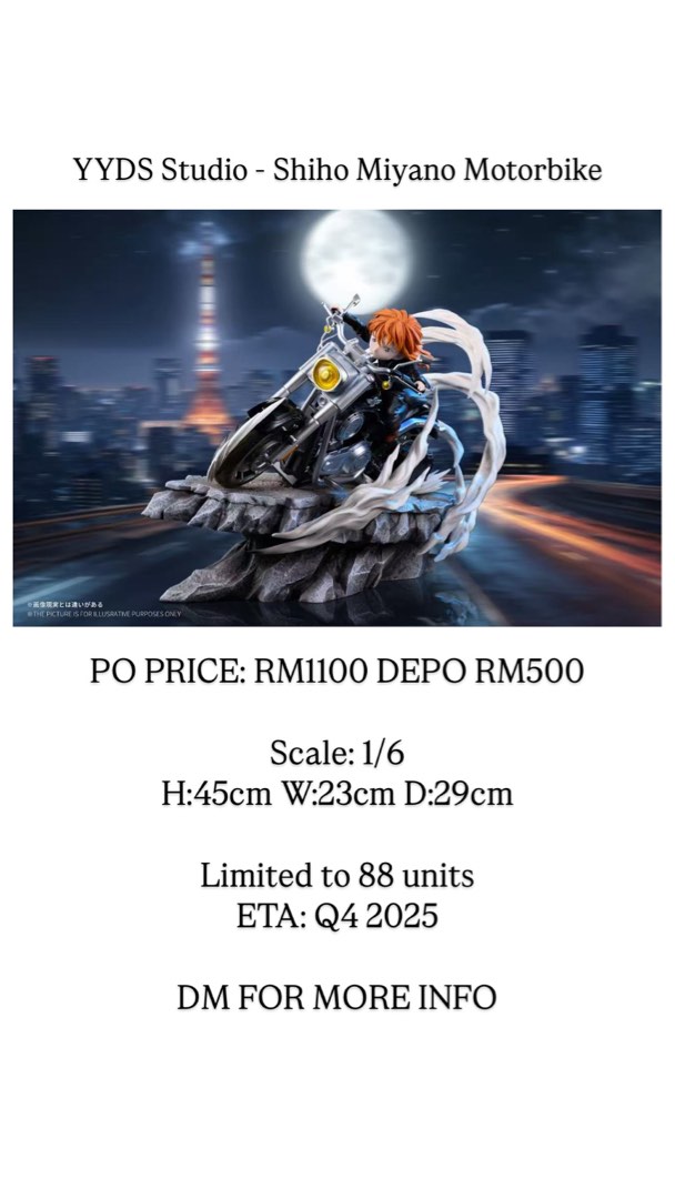 YYDS Studio - Shiho Miyano Motorbike, Hobbies & Toys, Toys & Games on Carousell