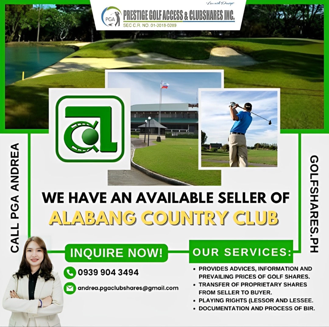 ALABANG COUNTRY CLUB, Sports Equipment, Sports & Games, Golf on Carousell