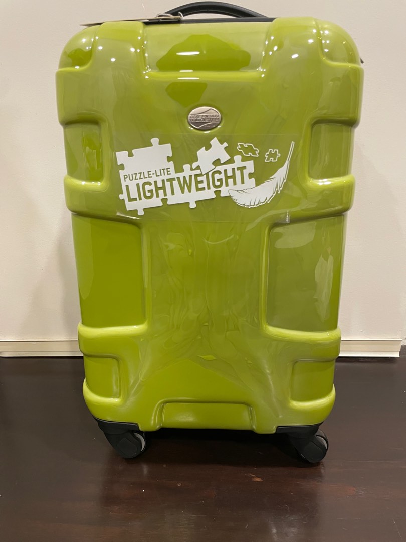 American Tourister Puzzle lite lime green Luggage, Hobbies & Toys ...