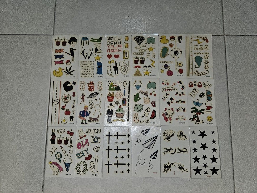 Assorted Cute Temporary Tattoo [Many designs to choose from!!!], Garage ...