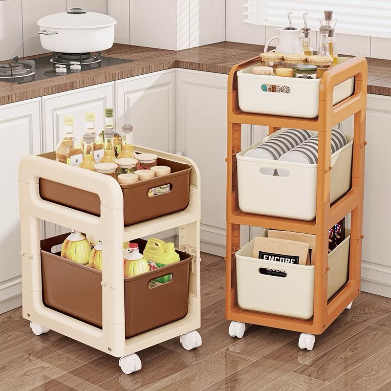 (BARU) Rak Troli Susun Dorong Laci Rak Serbaguna Tempat Penyimpanan ...