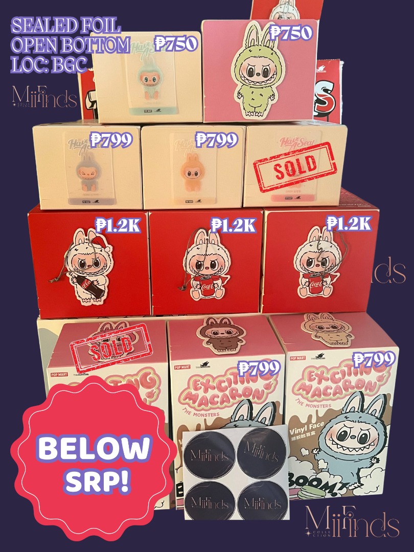 BELOW SRP SALE Labubu Nommi 400% Coke V1 V2 Sealed Foil Brand New ...