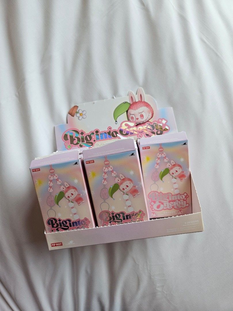 BN LIMITED EDITION: popmart big into energy labubu phone charm blind ...