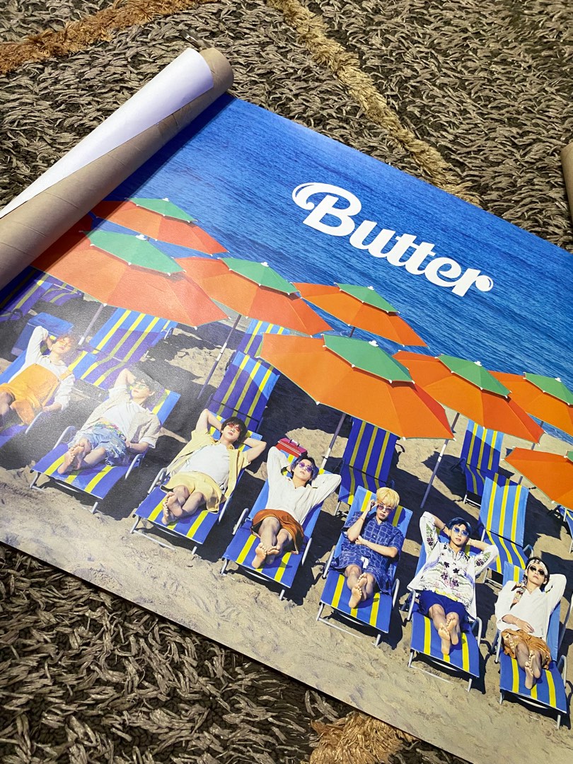 BTS Butter Poster, Hobbies & Toys, Memorabilia & Collectibles, K-Wave ...