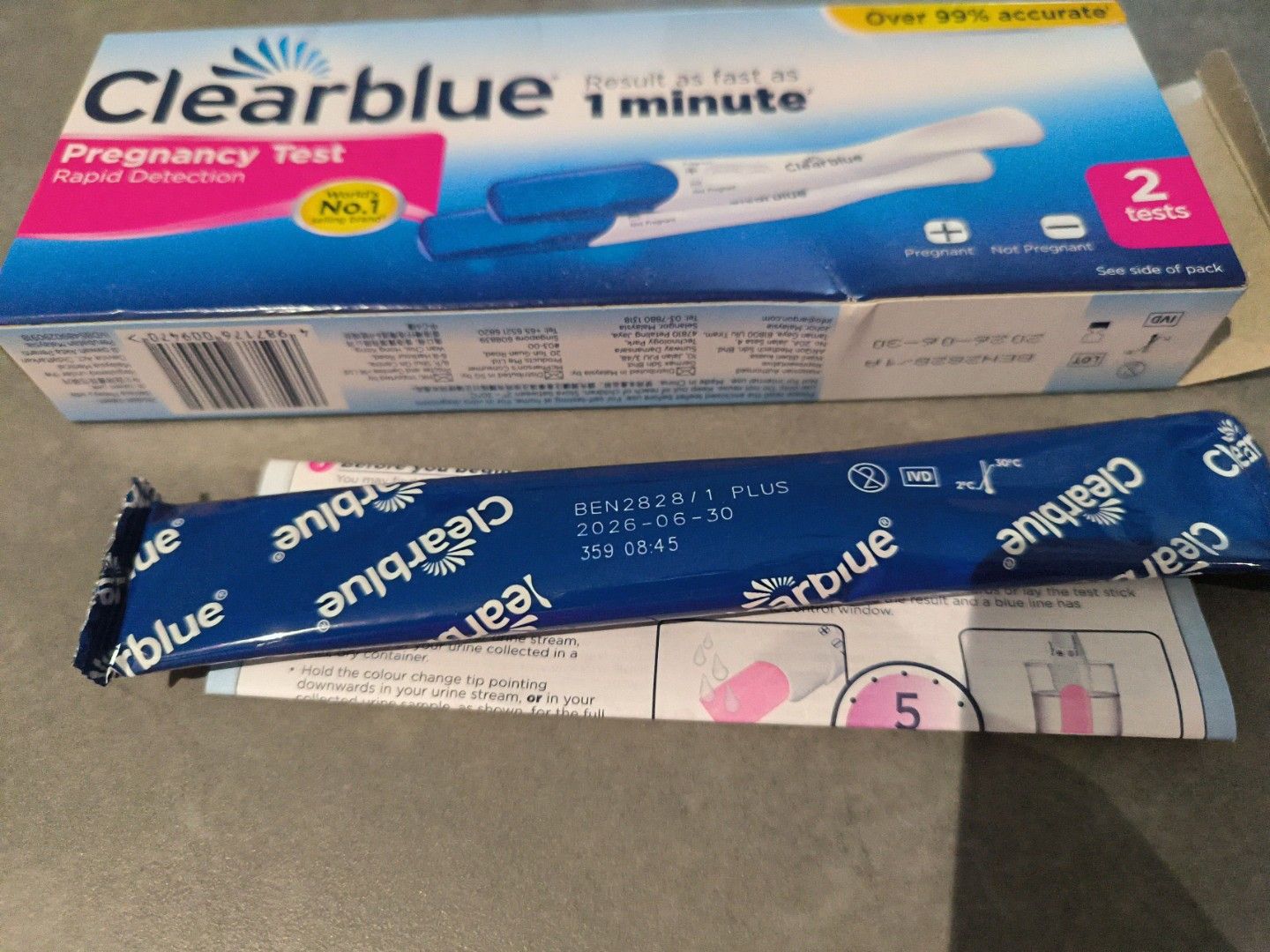 Clearblue Pregnancy Test Kit, Health & Nutrition, Medical Supplies ...