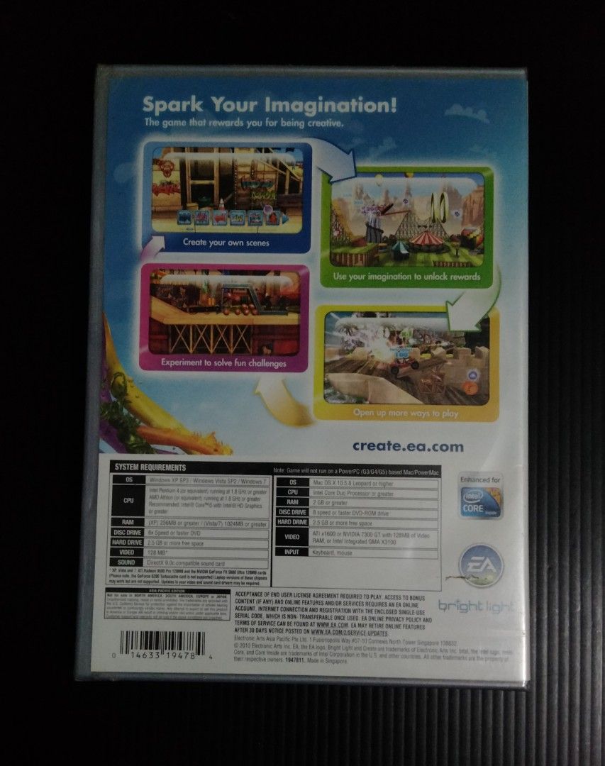 CREATE PC DVD GAME (ORIGINAL), Video Gaming, Video Games, Others on ...