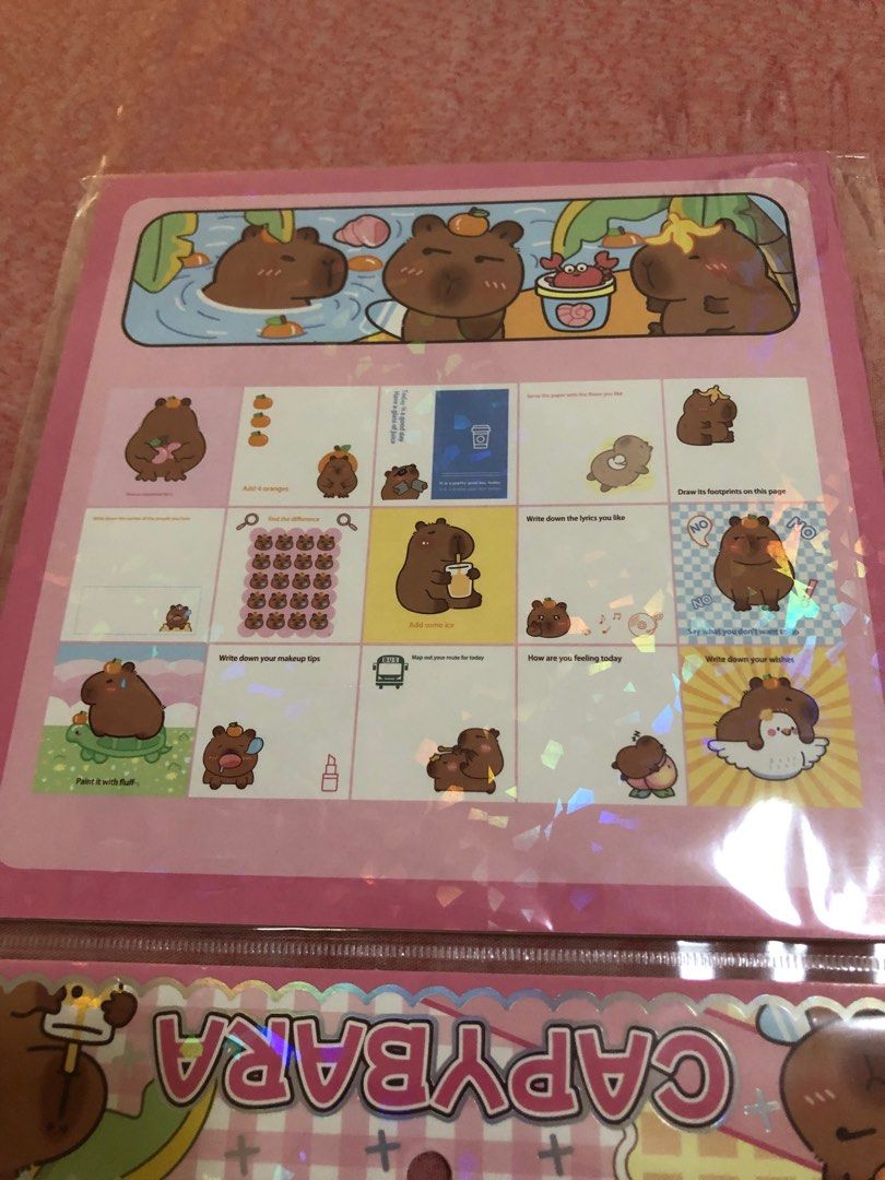 Cute capybara activity book, Hobbies & Toys, Stationery & Craft, Other ...