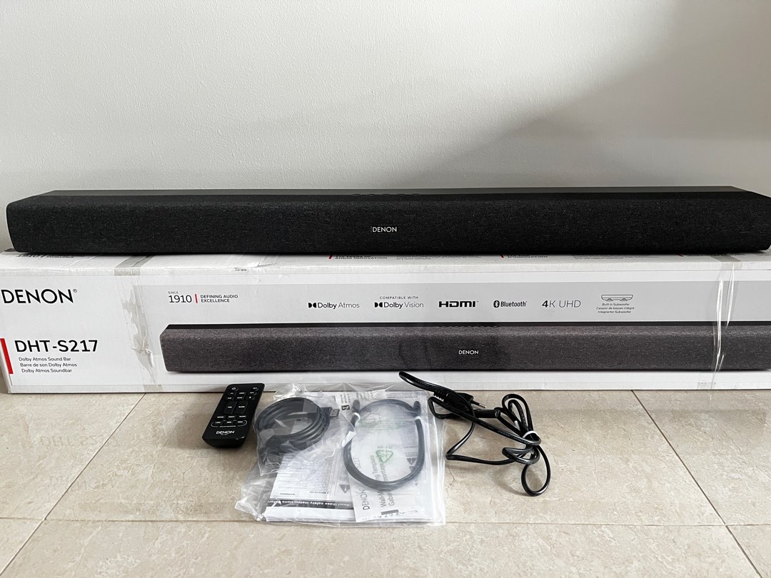Denon DHT-217 soundbar, TV & Home Appliances, TV & Entertainment, Entertainment Systems & Smart ...
