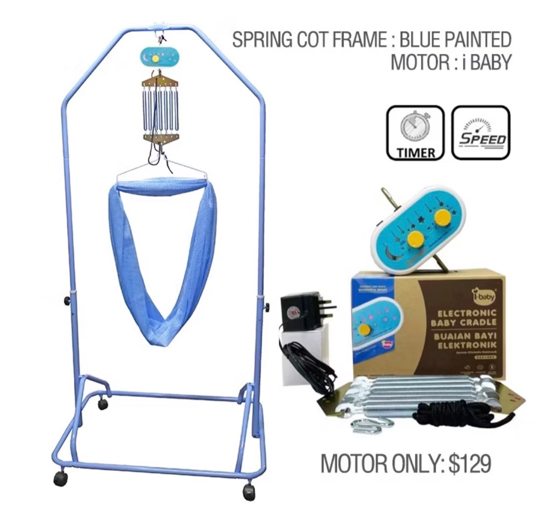 Electrical cradle baby yao lan blue, Babies & Kids, Baby Nursery & Kids ...