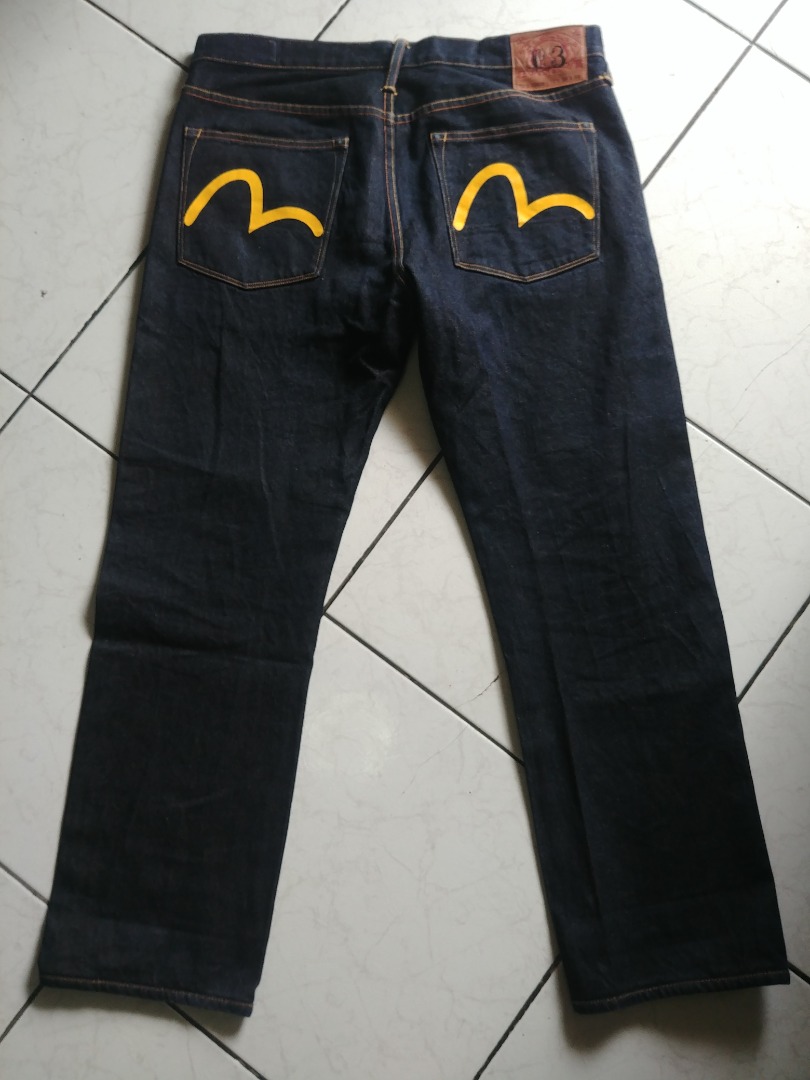 evisu 36 c selvedge jeans, Men's Fashion, Bottoms, Jeans on Carousell