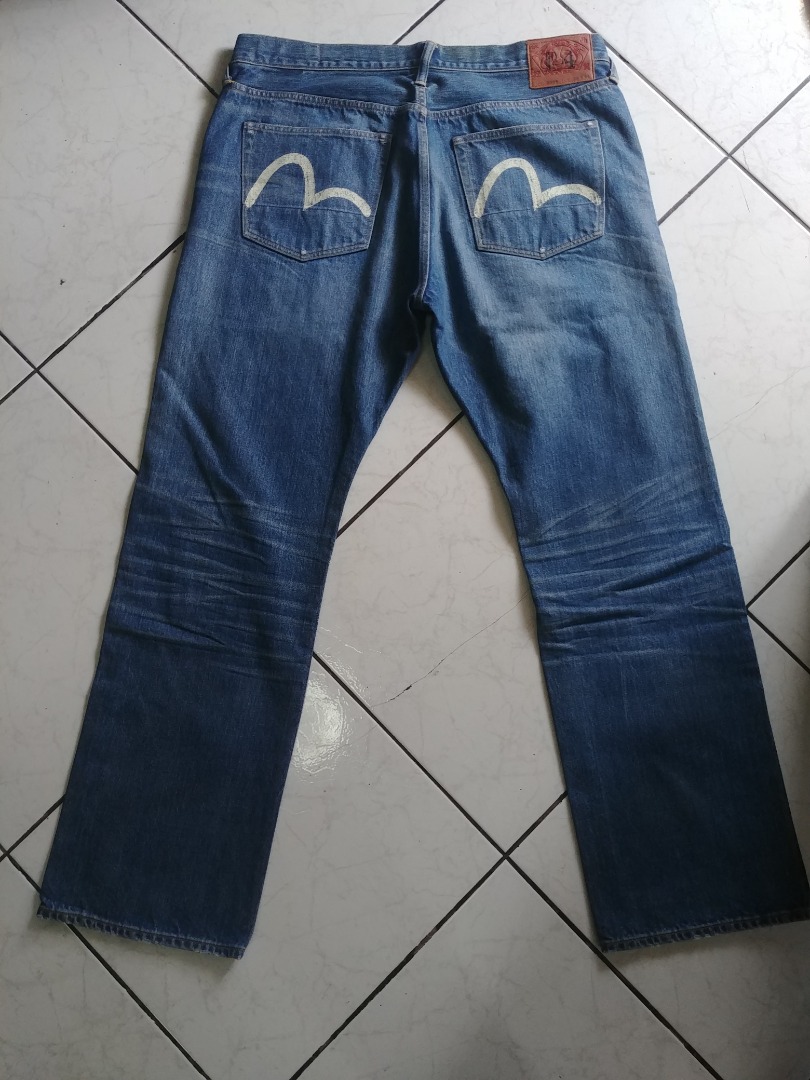 japan evisu 38 c selvedge jeans, Men's Fashion, Bottoms, Jeans on Carousell