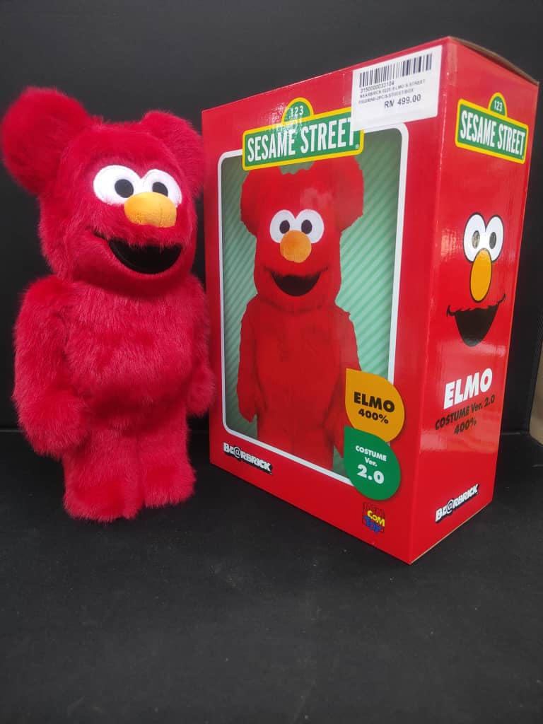 Figurine BE@RBRICK 123 Sesame Street Elmo 400% Costume Ver. 2.0, Hobbies & Toys, Collectibles ...