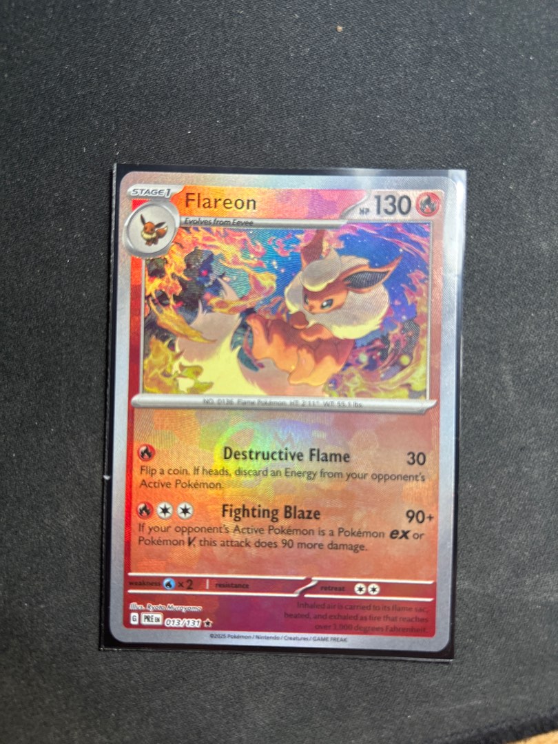 Flareon Master Ball - Prismatic Evolutions, Hobbies & Toys, Toys ...