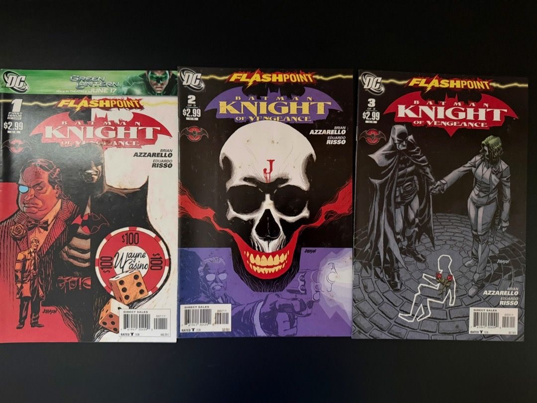 Flashpoint: Batman - Knight of Vengeance #1-3, Complete, Hobbies & Toys ...