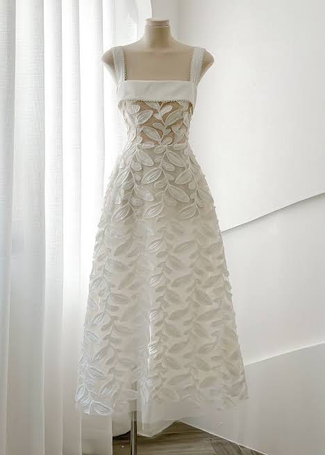 FOR RENT: Felicity Elegant Premium Fabric White Dress for Prenup ...