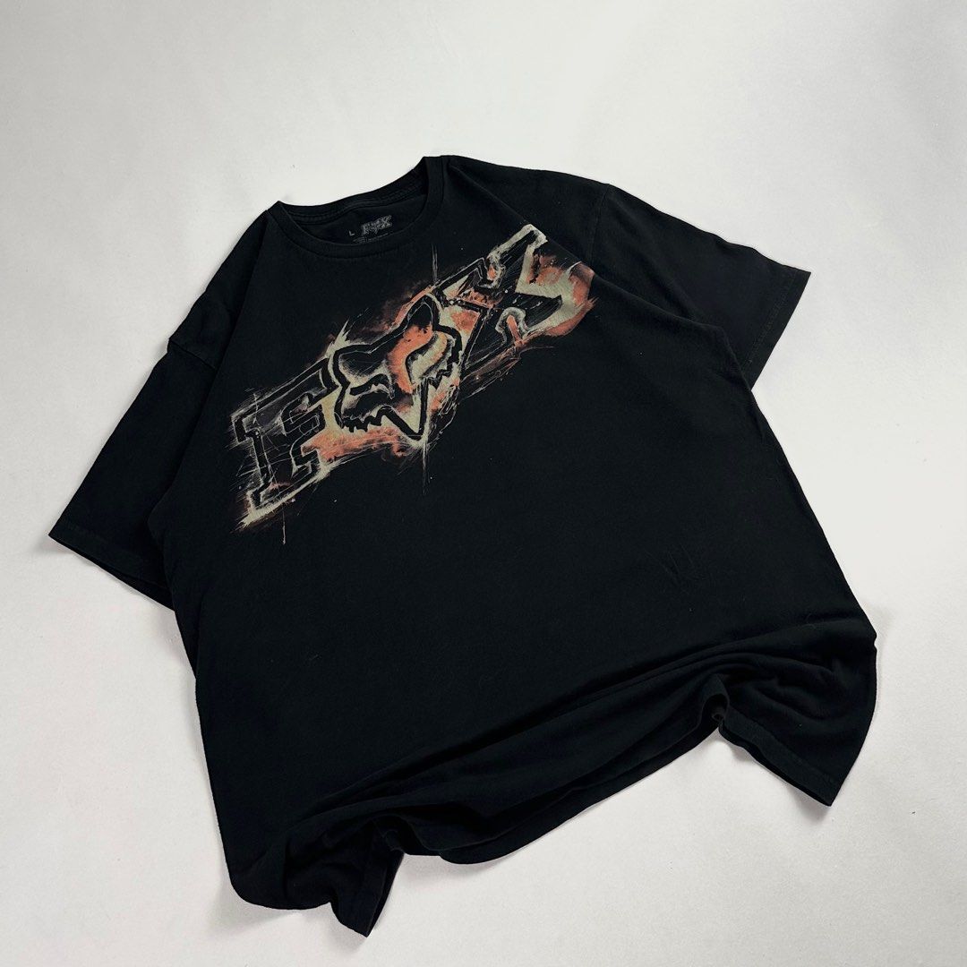 FOX RACING TEE Y2K like fubu jnco y2k southpole dogtown ecko jorts baggy jeans jnco kikwear ...