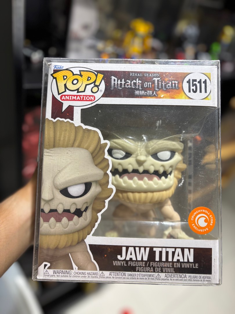Attack on titan Funko pop Jaw Titan, Hobbies & Toys, Toys & Games on ...
