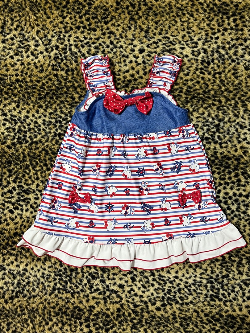 Hello kitty navy cute jojifuku kidcore top, Women's Fashion, Swimwear ...