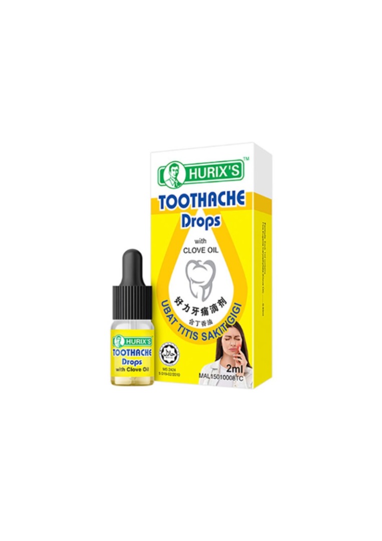 Hurix's Toothache Drop (With Clove Oil) 2ml, Health & Nutrition ...