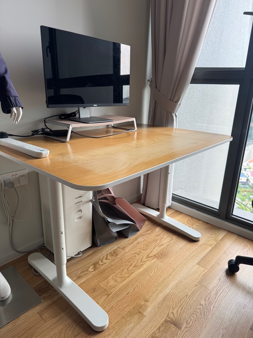 IKEA Bekant Study Table, Furniture & Home Living, Furniture, Tables ...