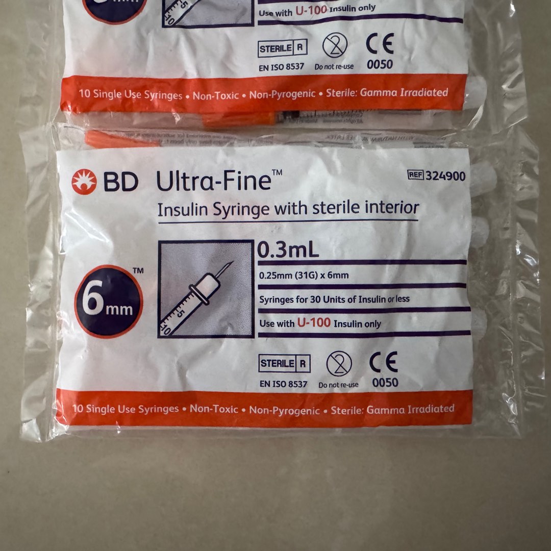 Insulin Syringe with sterile interior, Pet Supplies, Homes & Other Pet ...