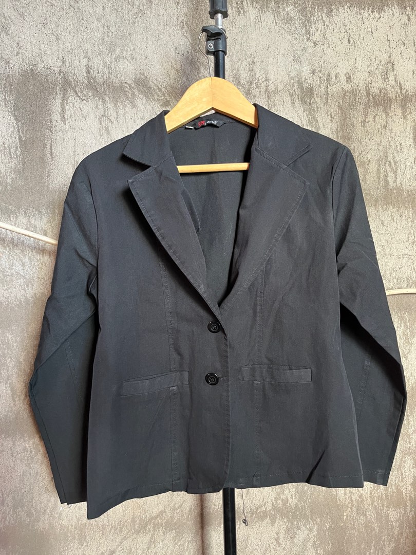 Jas Kerja Bahan Hitam Seken/Bekas/Second, Fesyen Wanita, Pakaian Wanita ...