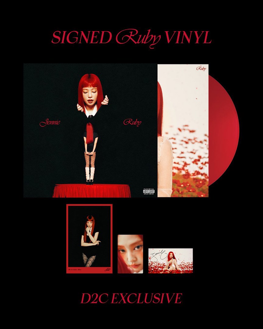 Jennie Ruby signed vinyl, Hobbies & Toys, Music & Media, Vinyls on ...
