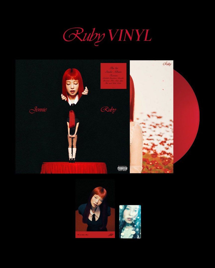 Jennie Ruby signed vinyl, Hobbies & Toys, Music & Media, Vinyls on Carousell