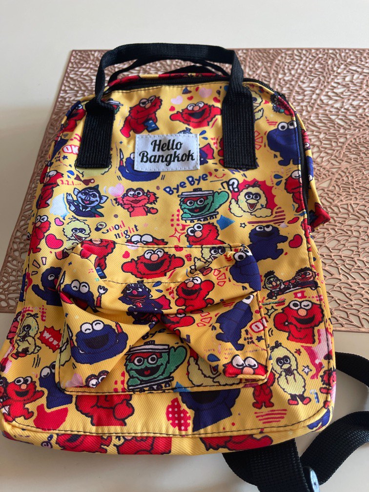 Kids sesame street backpack, Women's Fashion, Bags & Wallets, Backpacks ...