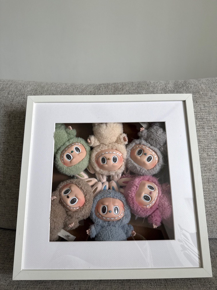 Labubu V1 - Exciting macarons - FULL SET with Ikea frame, Hobbies ...