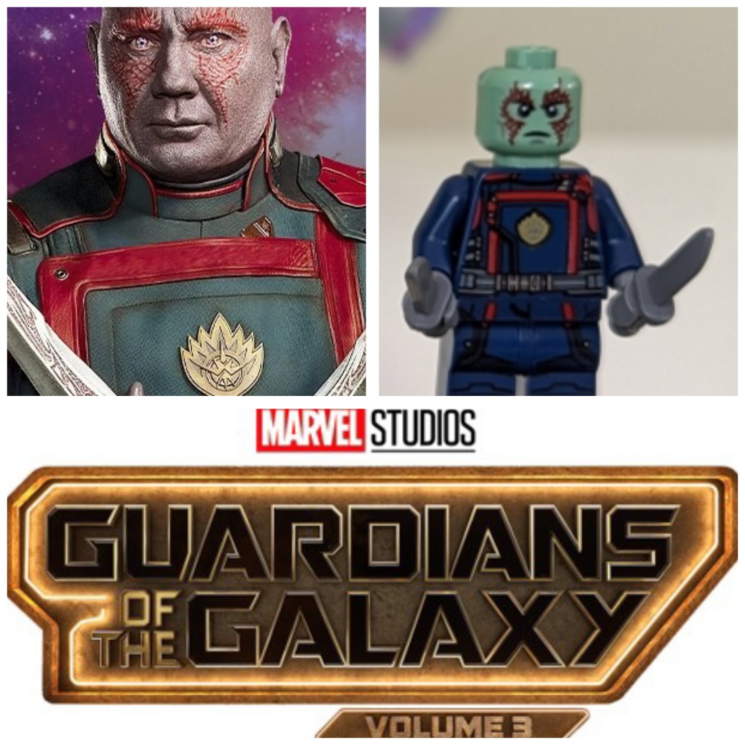 Lego SH0879: Drax - Dark Blue Suit Lego Drax Minifigure Drax the ...