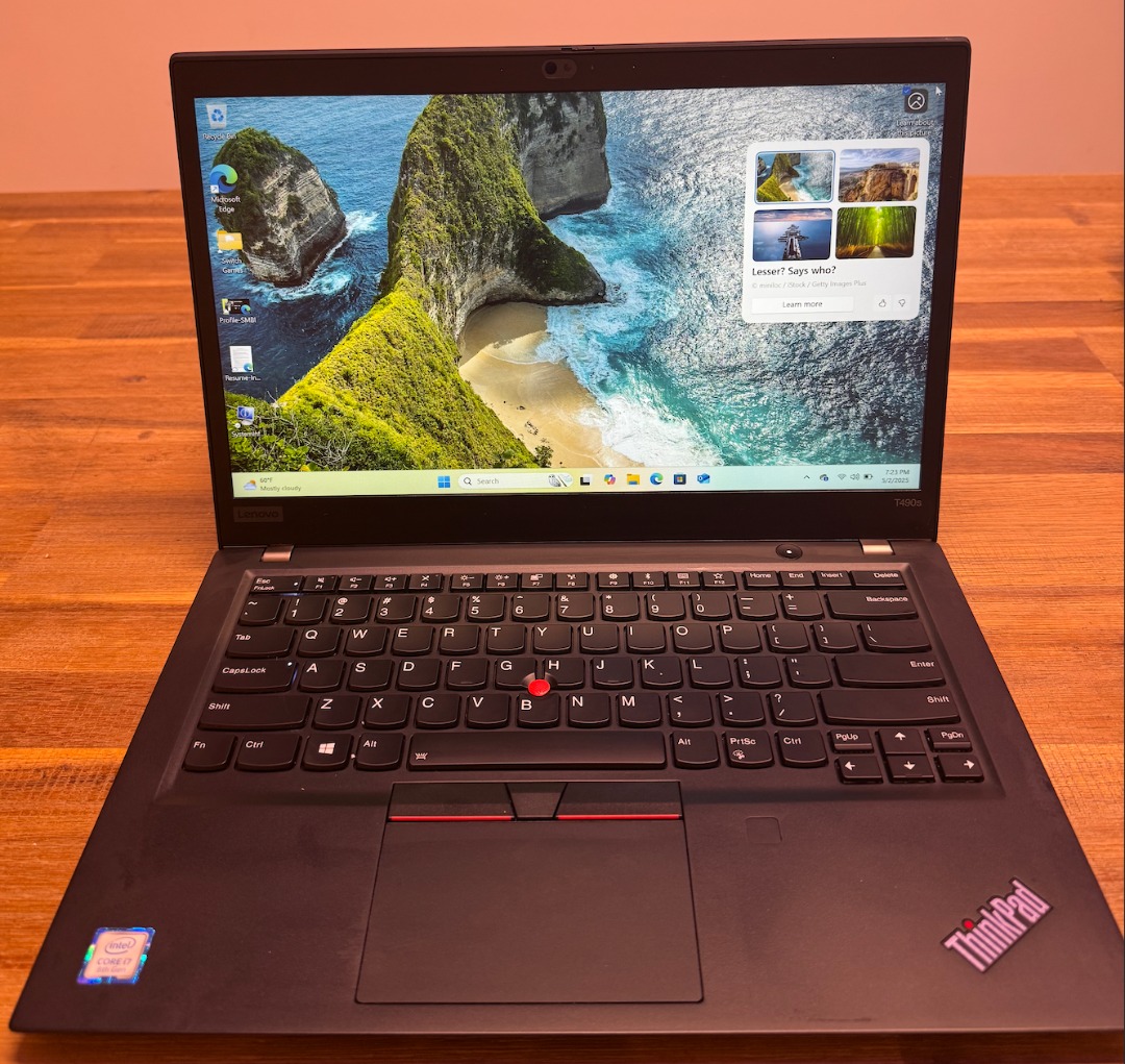 Lenovo ThinkPad T490s (Touch) i7- 8th Gen/8GB/512GB, Computers & Tech ...