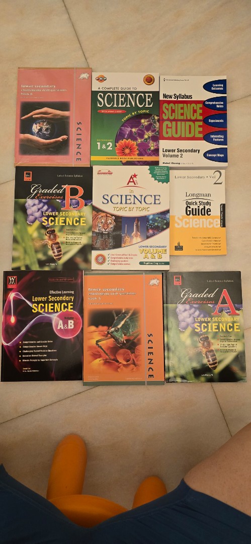 Lower Secondary Science Textbook Bundle - Complete Set for Sec 1 & 2 ...