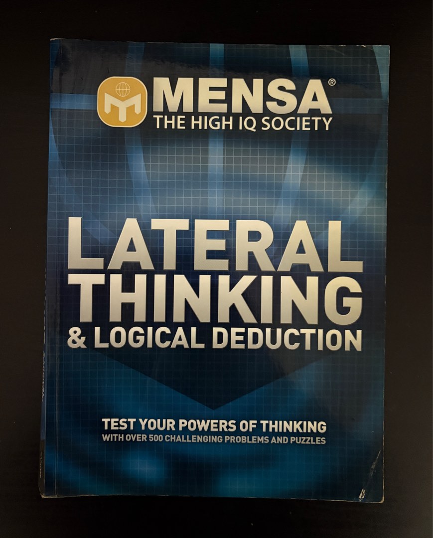 Mensa Lateral Thinking and Logical Deduction | Puzzle for adults | Brain teasers | Logic puzzles ...