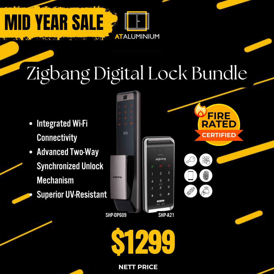 [MID YEAR SALE] Zigbang Digital Lock Bundle, Furniture & Home Living, Security & Locks, Locks ...