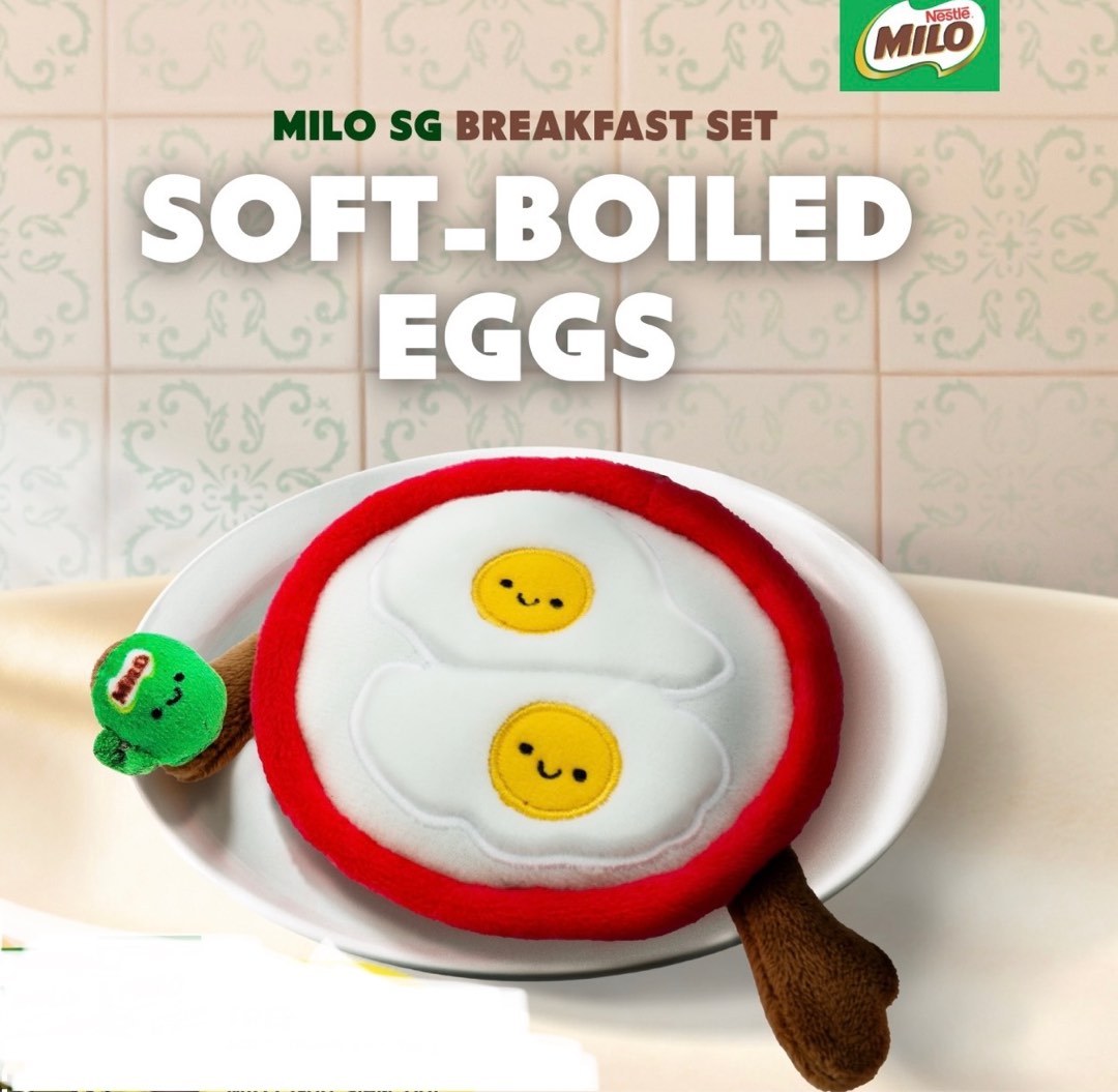 MILO PLUSH TOYS-SOFT BOILED EGGS, Hobbies & Toys, Toys & Games on Carousell