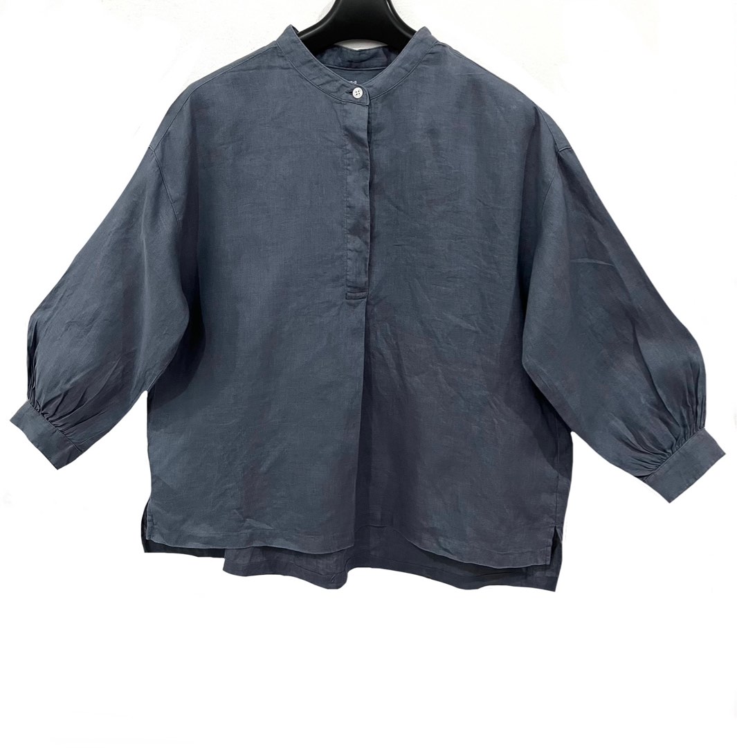 Muji 100% Linen Artisans Wide-fit Tops, Women's Fashion, Tops, Shirts on Carousell