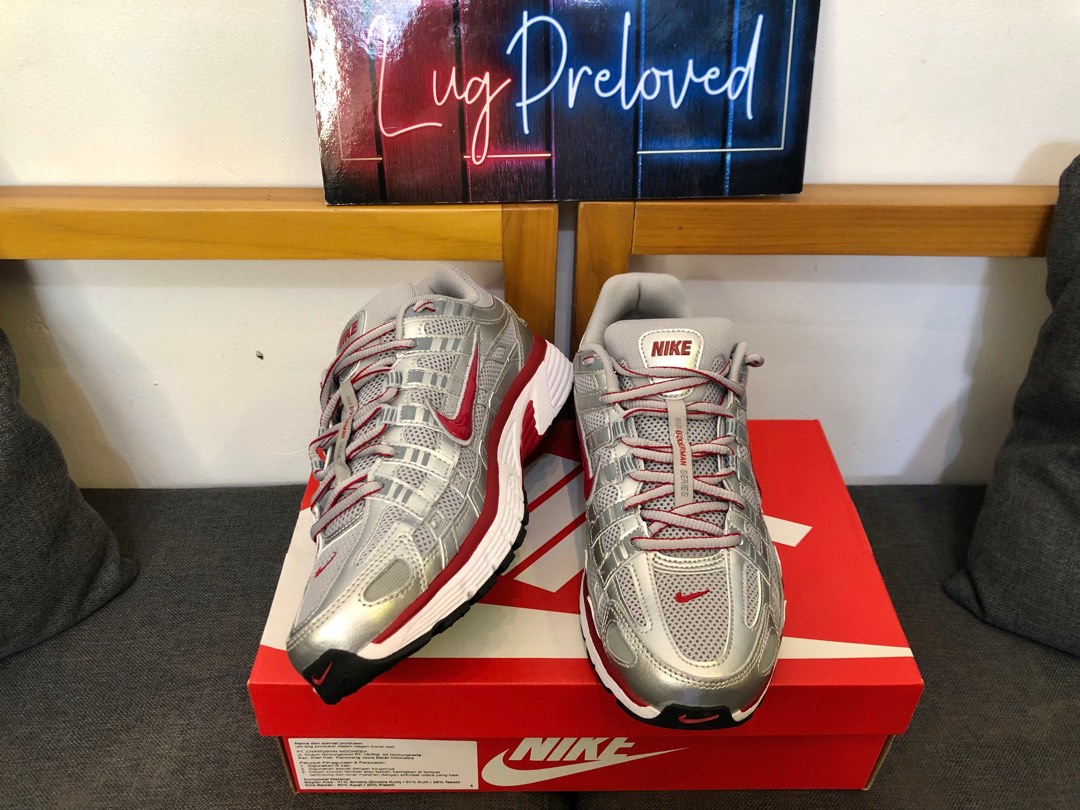 Nike P-6000 metallic red silver, Fesyen Pria, Sepatu , Sneakers di ...