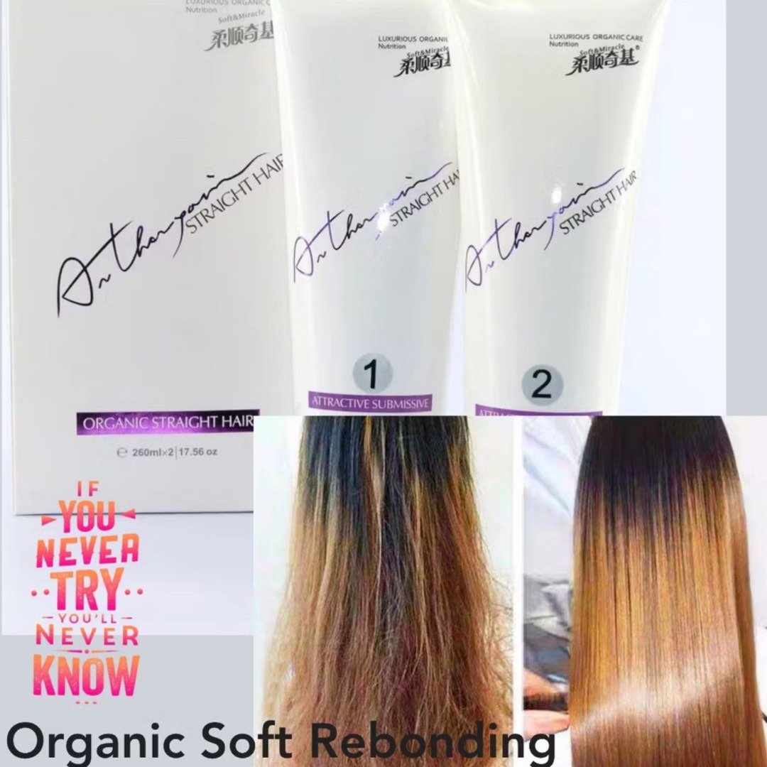 Organic Soft Hair Rebonding Set, Beauty & Personal Care, Hair Products ...
