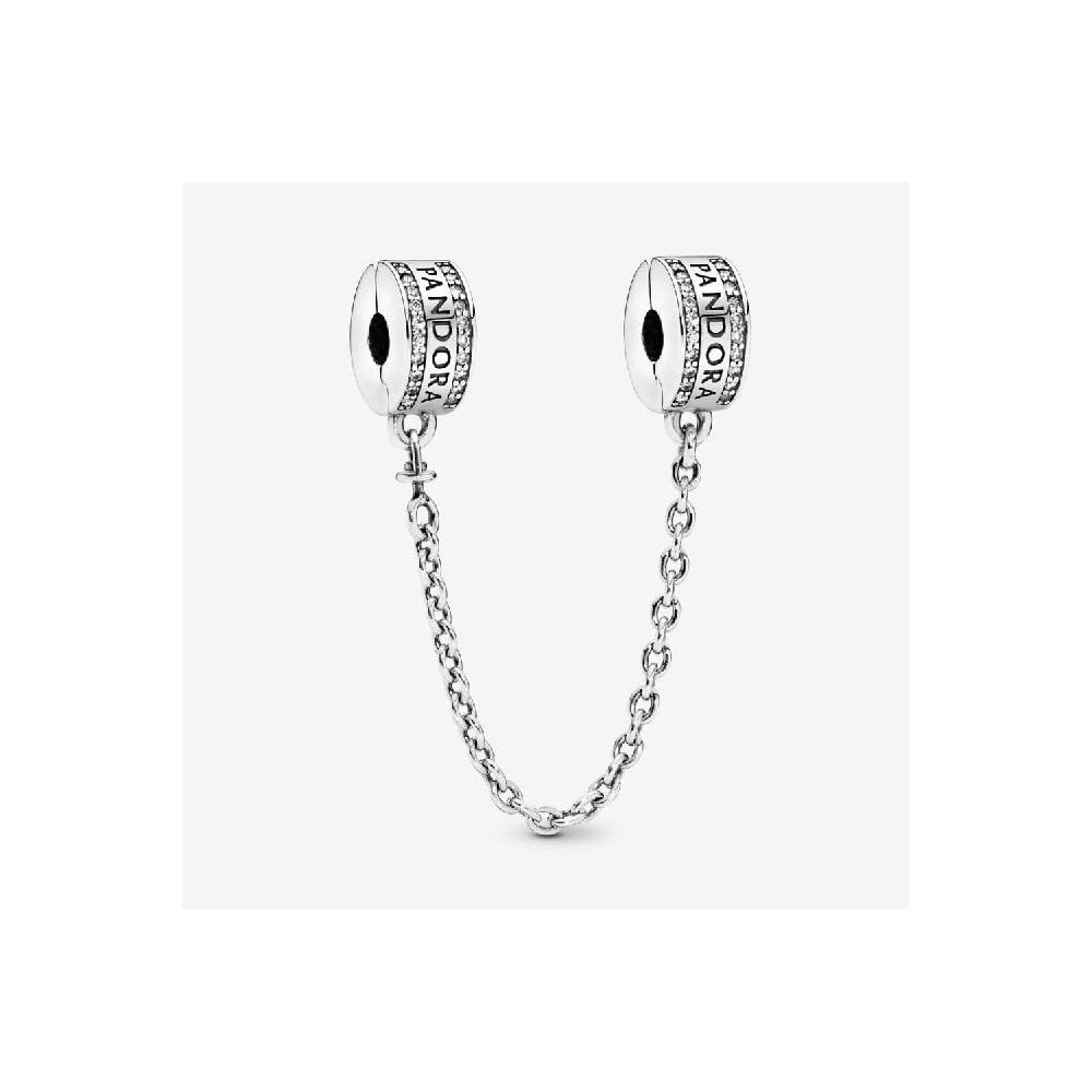 Pandora Logo Safety Chain Clip Charms, 5cm, Women's Fashion, Jewelry ...
