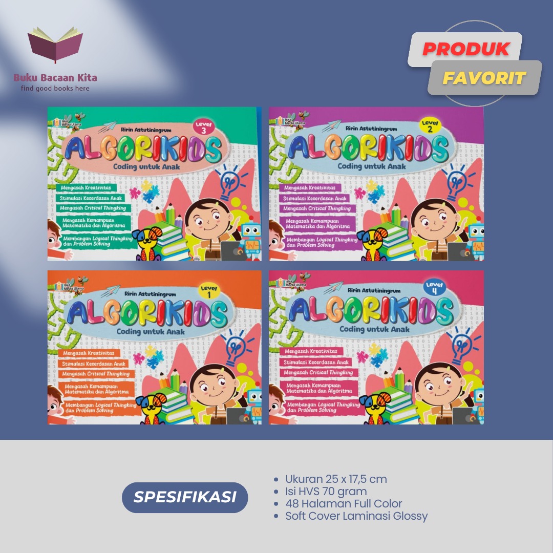 (PO) ALGORIKIDS Coding Untuk Anak (Level 1–4) – Edukasi Teknologi Usia ...