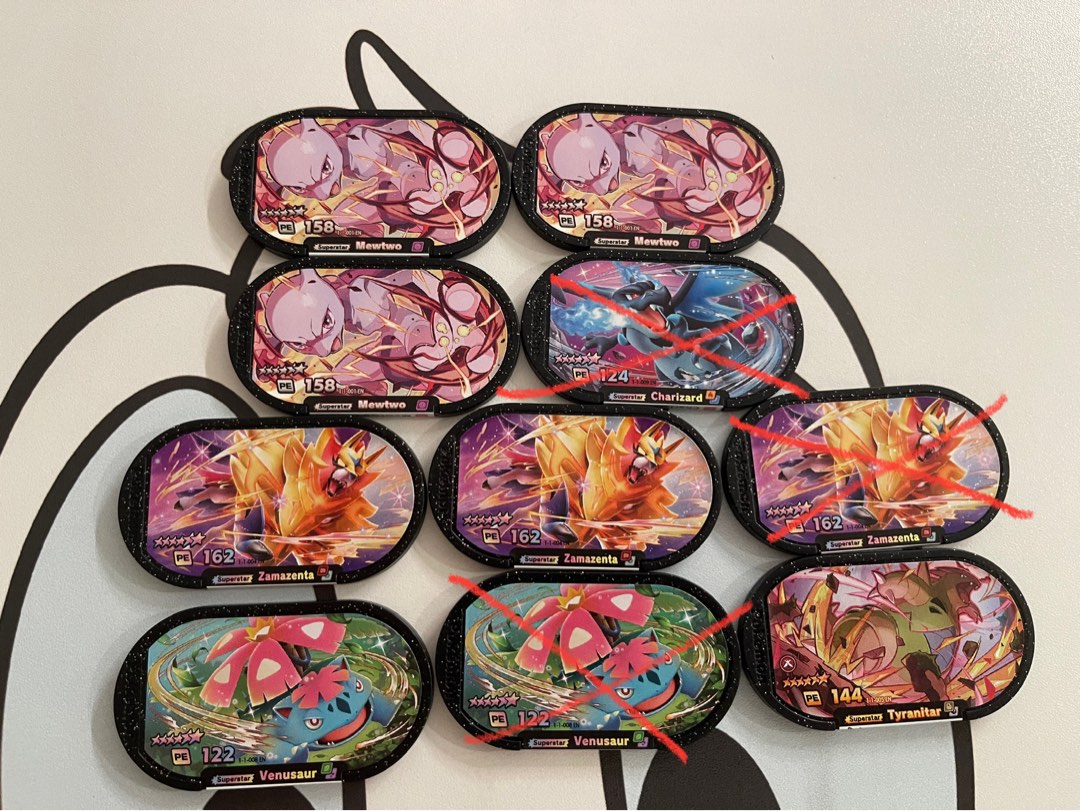 Pokemon Mezastar 6 Star Black Card Tag, Video Gaming, Video Games ...