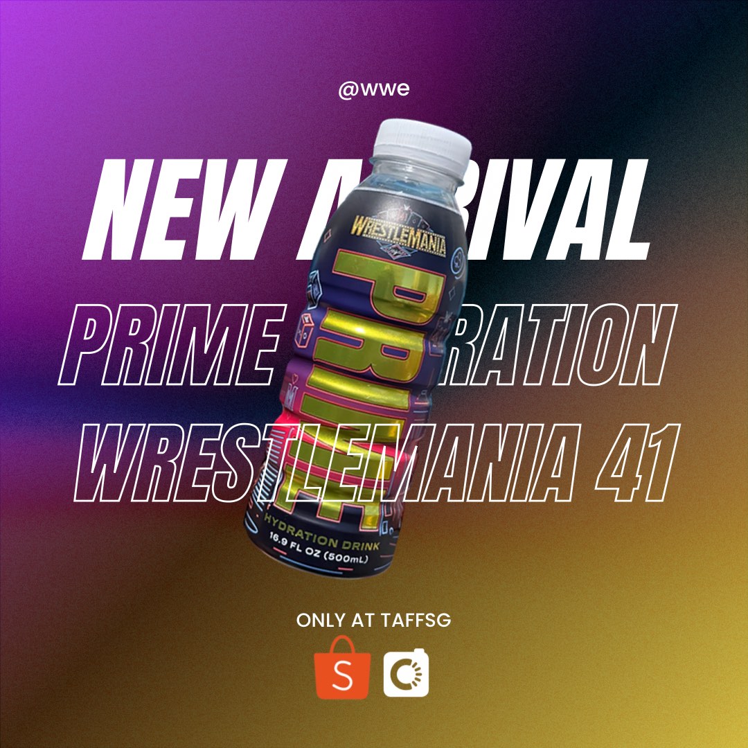 PRIME HYDRATION - WRESTLEMANIA 41 LAS VEGAS, Food & Drinks, Beverages ...