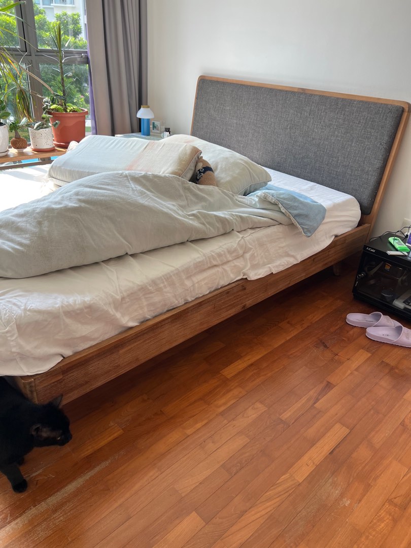 Queen Seb Bedframe from Castlery, Furniture & Home Living, Furniture ...