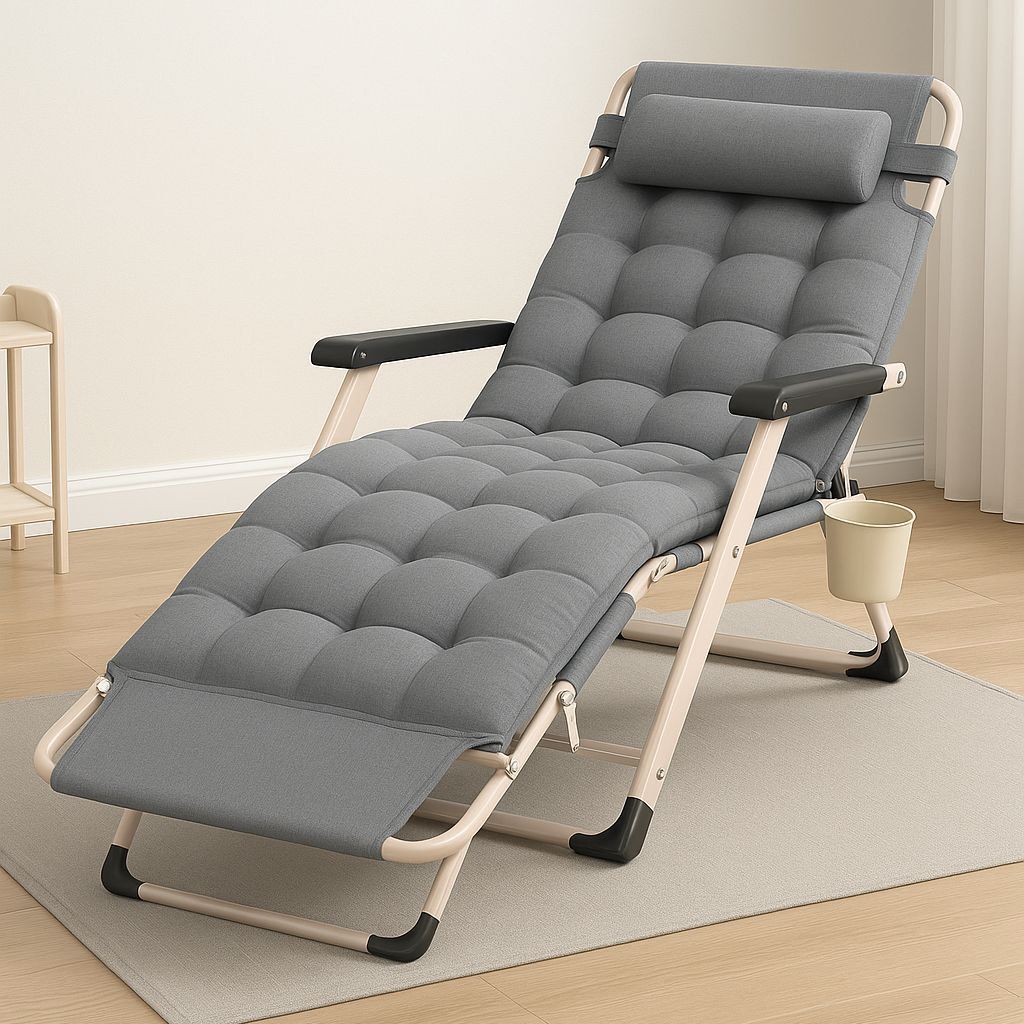 Reclining Lounge Chair Bed | Foldable Adjustable Recliner Seat | Multi ...