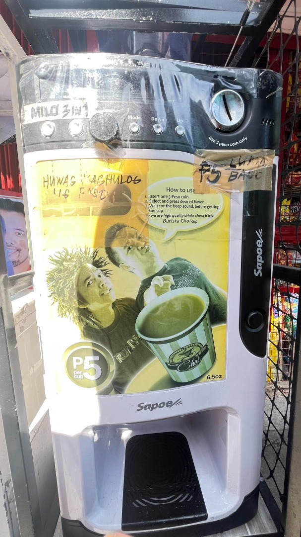 SAPOE Coffee Vendo machine with cage and signage, TV & Home Appliances ...