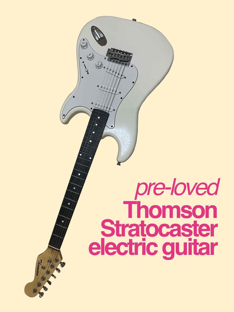 [SET] Pre-Loved Thomson Stratocaster Electric Guitar, Amplifier, and ...