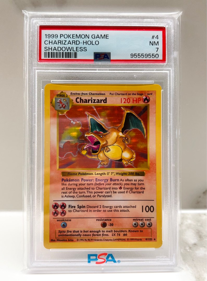 Shadowless Charizard PSA 7 Pokemon Vintage Holo, Hobbies & Toys, Toys ...
